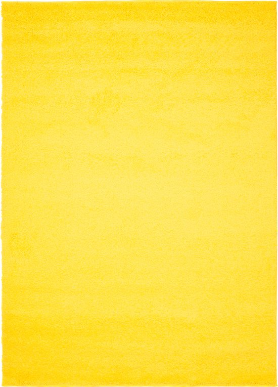 Tapiso Delhi Vloerkleed Hoogpolig Zacht Geel Kleed Tapijt Maat- 160x220 ...