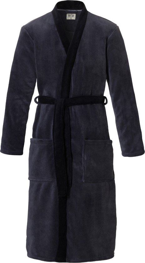 Ten Cate Heren Fleece Badjas Donkergrijs M | bol