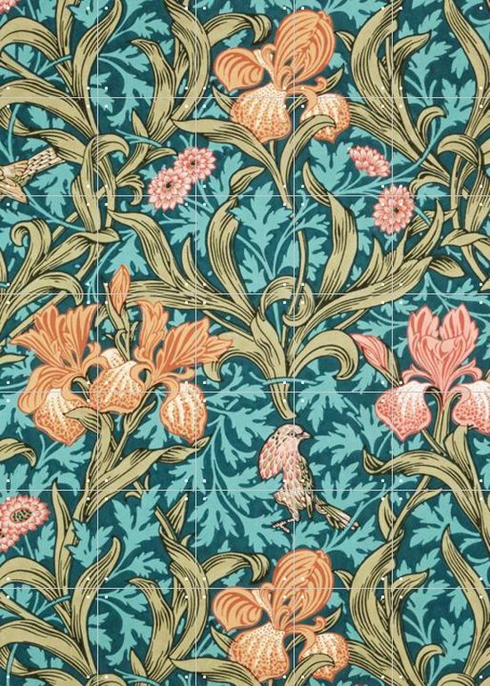 IXXI Iris - William Morris - Wanddecoratie - 140 x 100 cm | bol.com
