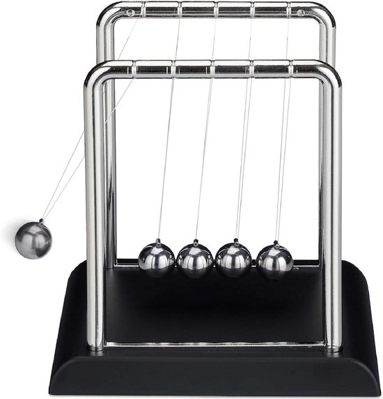 Newton-slinger - Wetenschapsslinger met 5 ballen, wieg voor natuurkunde ...