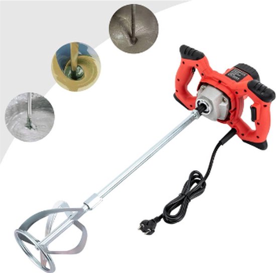 Betonmixer Pro7 - Industriële mortelmixer - Verf mixer - 1500W - 6 ...