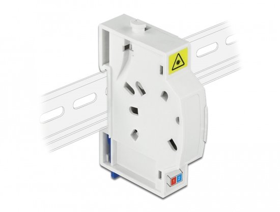 Optische vezelverbindingsvak voor DIN Rail 2 x SC Simplex of LC Duplex ...