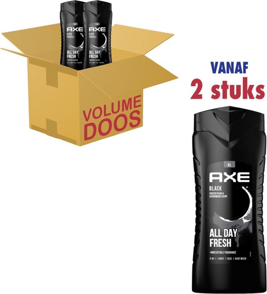 Axe XL Shampoo & Showergel 3in1 Black (2 x 400ml) | bol