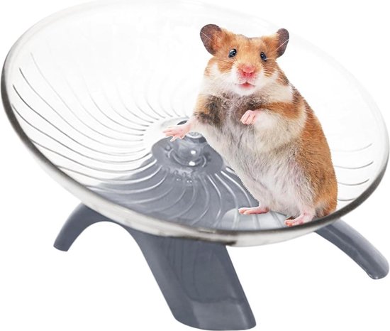 Stille hamsterwiel - Vliegende schotel plastic loopwiel voor hamsters - Oefening... | bol