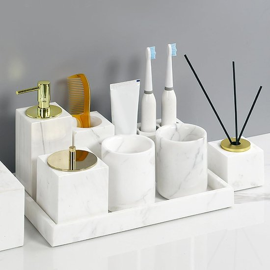 Marmeren dienblad voor badkamer - decoratief en multifunctioneel - 1 ...
