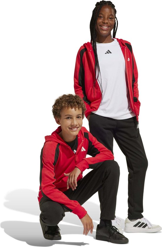 Adidas Seasonal Essentials Colorblock Trainingspak Rood,Zwart 11-12 ...