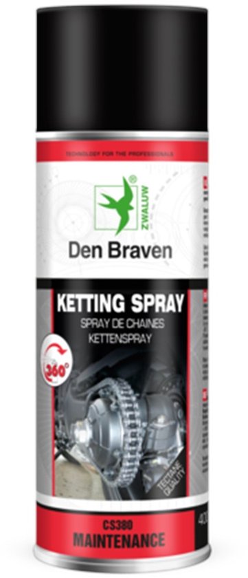 DENB spray spuitbus Zwaluw, transp, spray olie, inzetbereik ketting | bol
