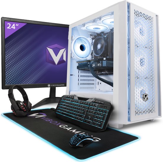 Vibox V-194 Complet Game PC • 24" Monitor • AMD Ryzen 5 4500 4,1 GHz ...