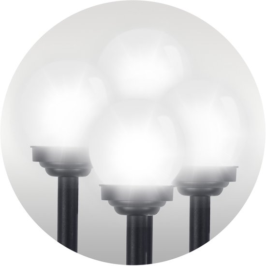 Solar lamp witte bol 4 stuks Illumen LS-102 | bol