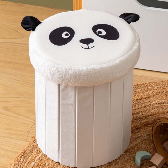 Poef + Opbergbox Panda | bol