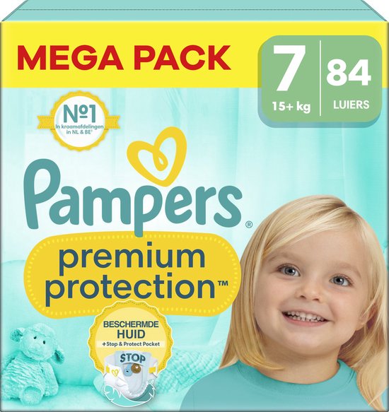 Pampers - Premium Protection - Maat 7 - Mega Pack - 84 luiers - 15+ KG ...