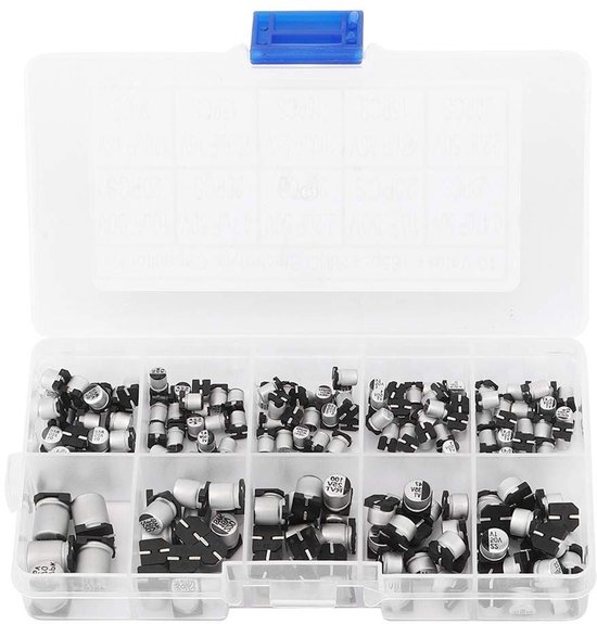 Elektrolytische Condensator Assortiment Kit - 165 Stuks, 0.47UF 50V tot ...