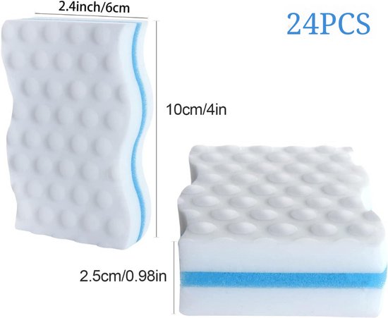 LifeStages - Wonderspons - 24 Witte Magic Sponzen - Dikte 25mm ...