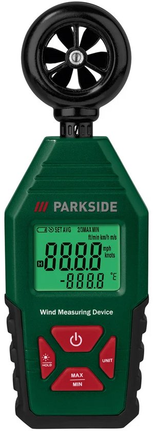 PARKSIDE® Windmeter (Anemometer) - 0 tot 108,0 km/u | bol