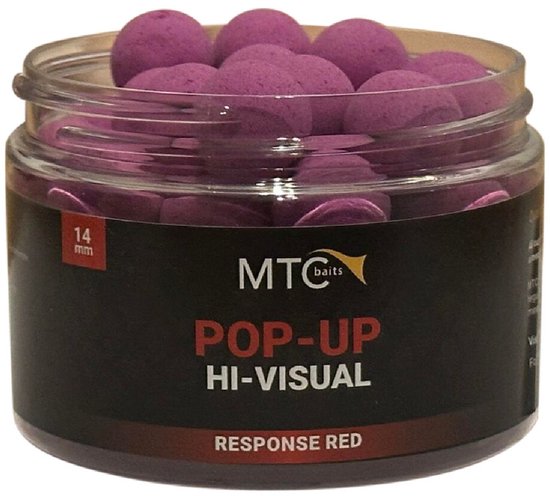 MTC Baits Response Red Big Fish Pop-Up Hi-Visual 14mm | bol