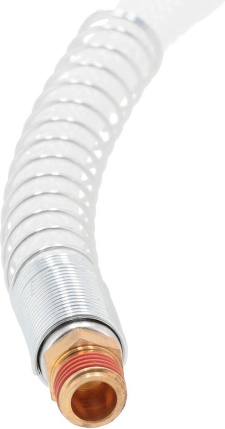 Luchtslang PVC gevlochten nylon 1/4 buitendraad en universele koppeling ...