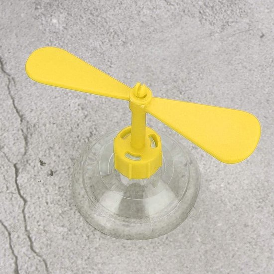 Decoratieve propeller zuignap rubber helm voor motorfiets - geel . | bol