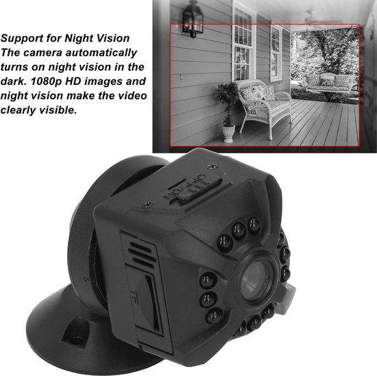 Mini Wifi Beveiligingscamera 1080P HD Nachtzicht Real Time Home ...