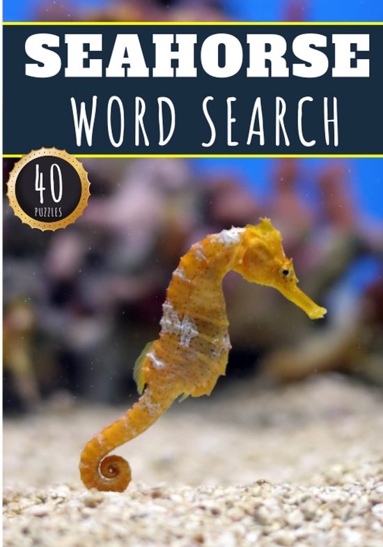 Seahorse Word Search: 40 Fun Puzzles With Words Scramble for Adults ...