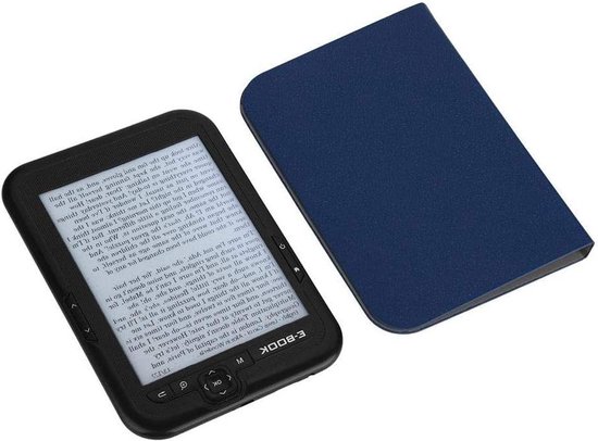 Draagbare elektronische e-ink printer 6 inch e-reader met blauwe ...