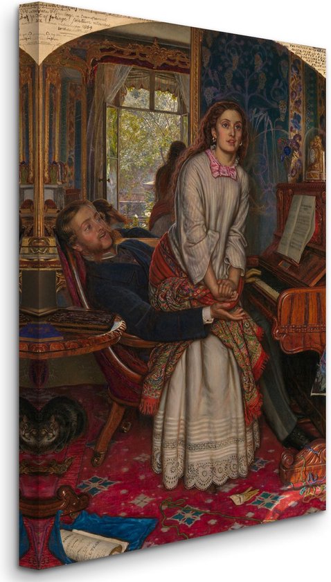 William Holman Hunt - The Awakening Conscience - Het ontwakende geweten ...