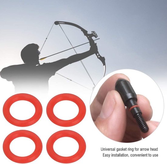Rubber Ring Arrow Tip - 12 Stuks Arrow Pakking voor Hunting Arrow ...
