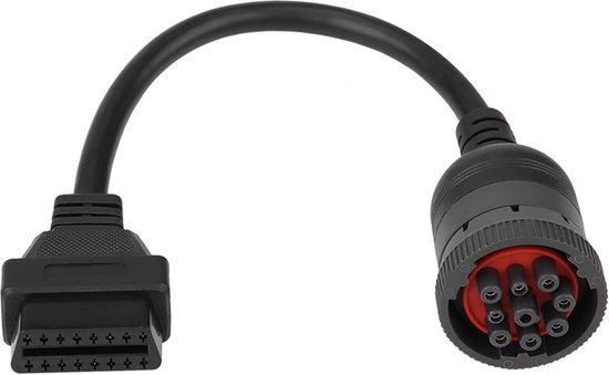 Diagnose Adapter - 16 Pin Interface Vrouwelijke OBD2 9 Pin Adapter ...