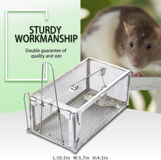 Levende muizenval 2 stuks - Herbruikbare premium rattenval voor binnen ...