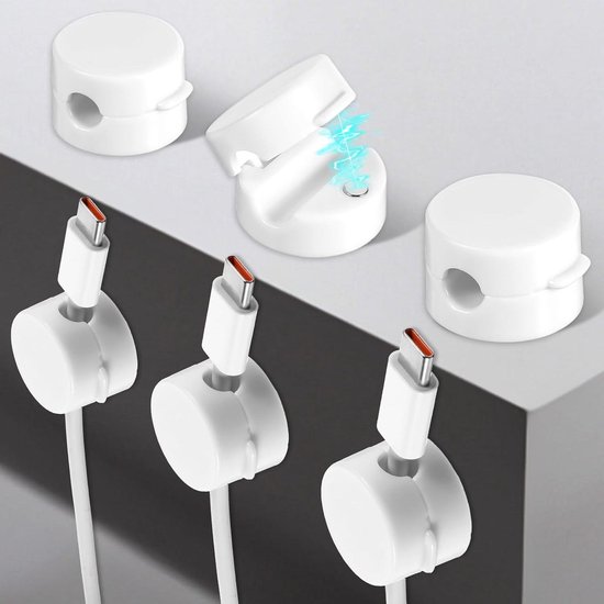Lente Kabel Management Clips - Set van 6 | Verstelbare Bureau Cord ...