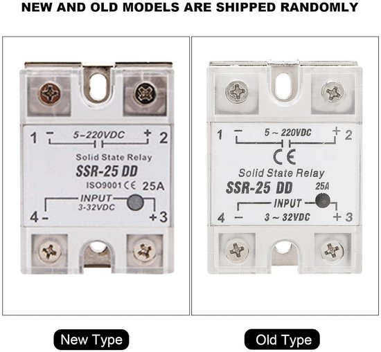 Solid State Relay SSR-25 DD 25A 5-220 VDC for Industrial Automation ...