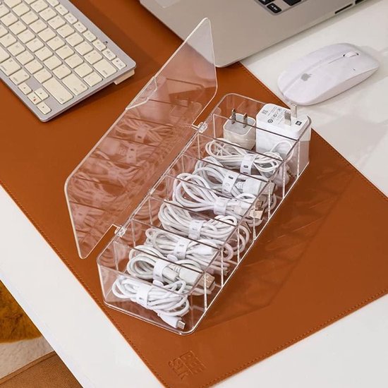 10 Cable Ties - Cable Sorting and Organization Box for Desk and Home ...