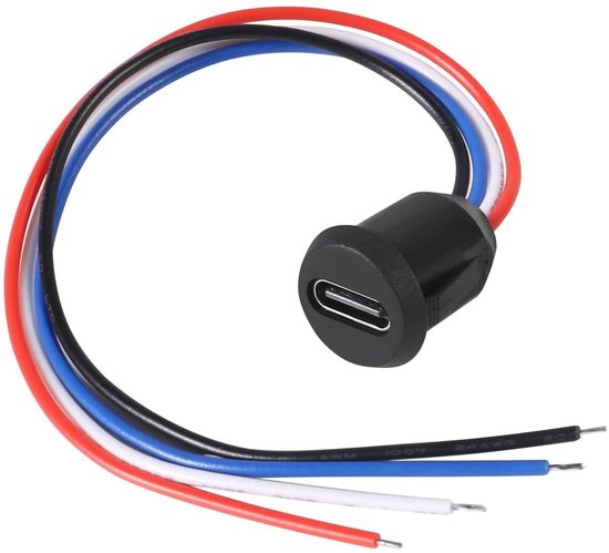 ProRide USB Type-C Connector + Aansluitkabel - Inbouw - 4-Pins - Rond ...