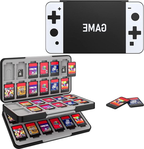 48 Game Card Case Compatible with Nintendo Switch OLED 2021/Switch/Switch Lite - Black... | bol