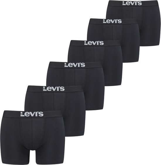 Set van 6 Levis SOLID BASIC BOXER boxershorts, ondergoed voor heren | bol