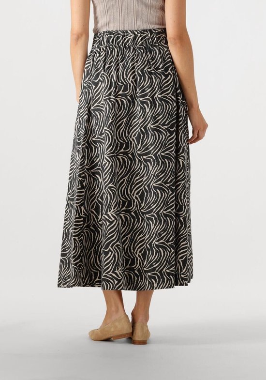 Neo Noir Yara Zebra Long Skirt Rokken Dames - Zwart - Maat 38 | bol