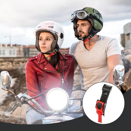 2 stuks gesp clip voor motorhelm - Bevestig je helm veilig | bol