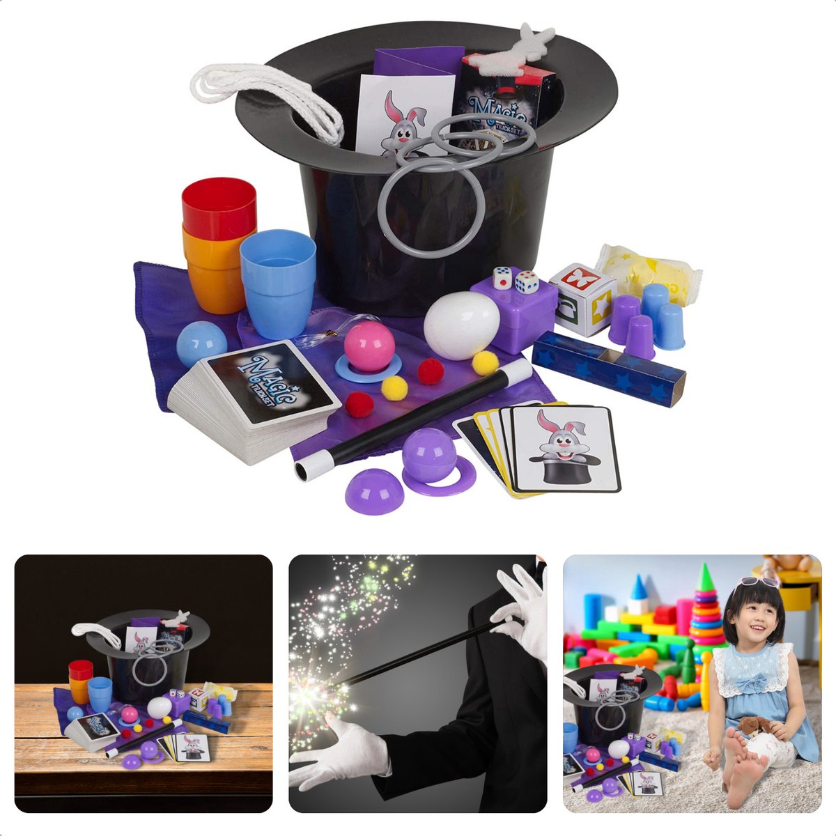 Cheqo® Magische Goocheldoos - 150 Trucs - Magic Tricks Set - Inclusief ...