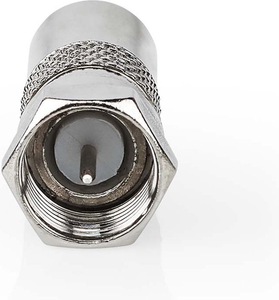 Nedis Satelliet- en Antenne-Adapter - F-Male - IEC (Coax) Male - Vernikkeld - 75 Ohm -... | bol