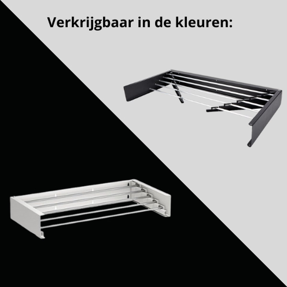 Wasrek aan Muur - Wanddroogrek - Inklapbaar Wasrek - Hangend Droogrek ...