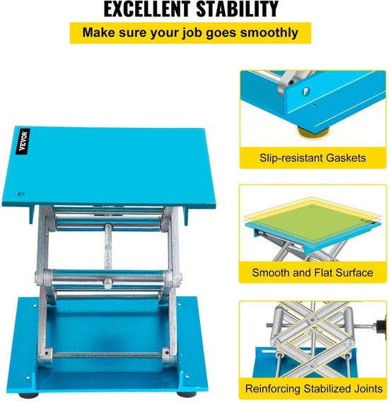 8x8 inch aluminium laboratorium Jack Lab Lifter Platform in hoogte ...