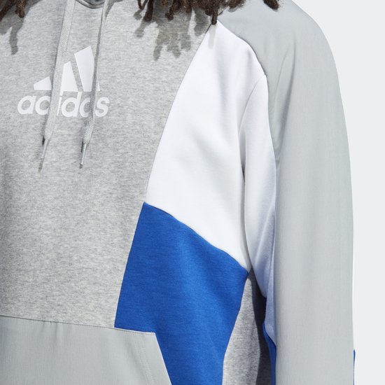 adidas Sportswear Essentials Colorblock Hoodie - Heren - Grijs- M | bol.