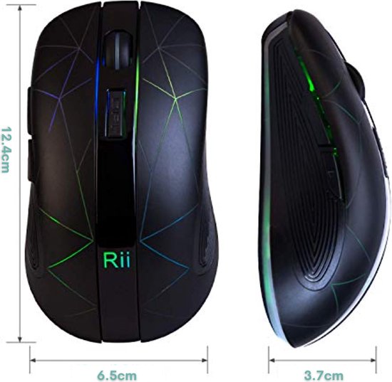 Game muis - Zwart - Muis - Draadloos - RGB | bol