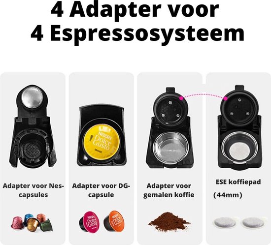 Machine à café Dripio 4 en 1 - Cafetière - Machine à Café - Automatique ...