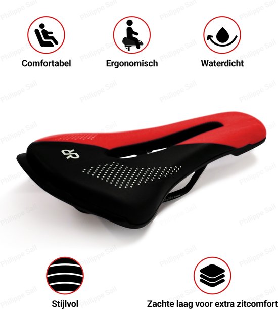 Fietszadel Philippe Sail voor Dames en Heren Sport Comfortabel Gel ...