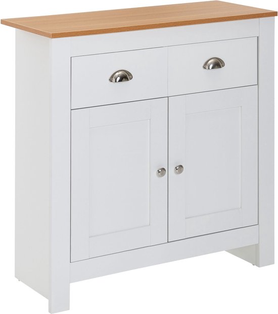 Dressoir - Moderne Ladekast met 2 Laden - Design Hoog Dressoir met ...