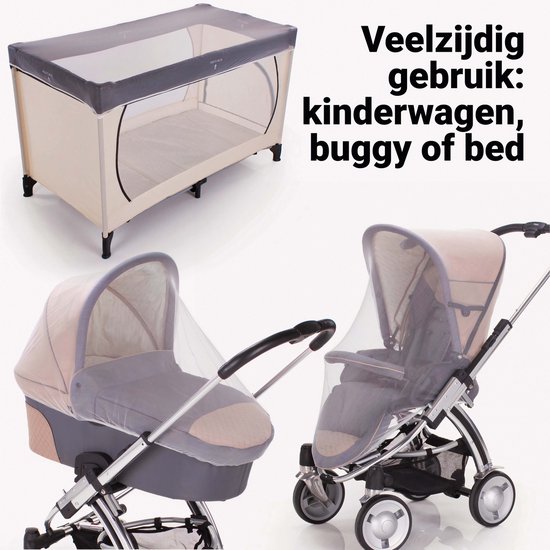 Universele Klamboe – Muggen- & Insectengaas Babybed – Muskieten en ...