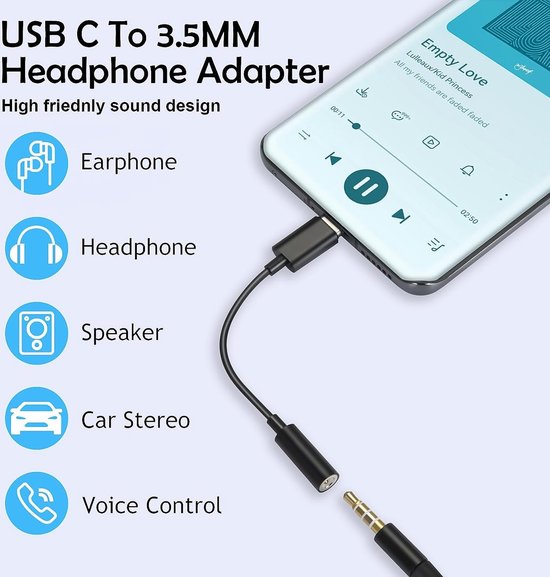 usb c naar aux - usb c aux - usb c naar audio jack - Ntech - usb c naar jack - USB C... | bol