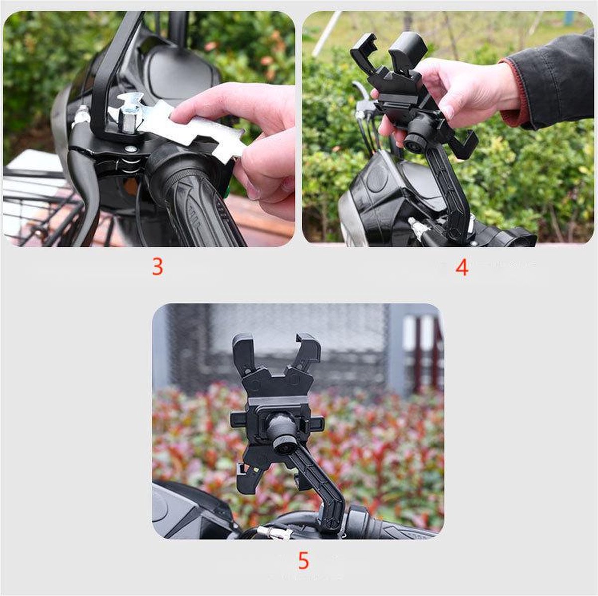 Fiets Telefoonhouder - Universeel - Fiets/ Motor/ Scooter ...