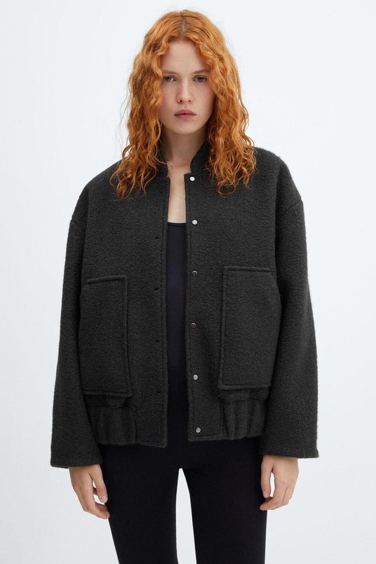 Mango Jas Oversized Bomberjack 57065988 92 Dames Maat - L | bol