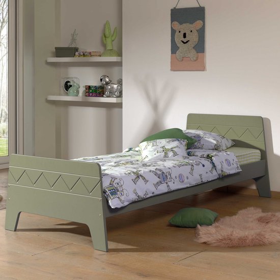 Vipack - Kinderbed Willemina - 90x200 - Groen | bol